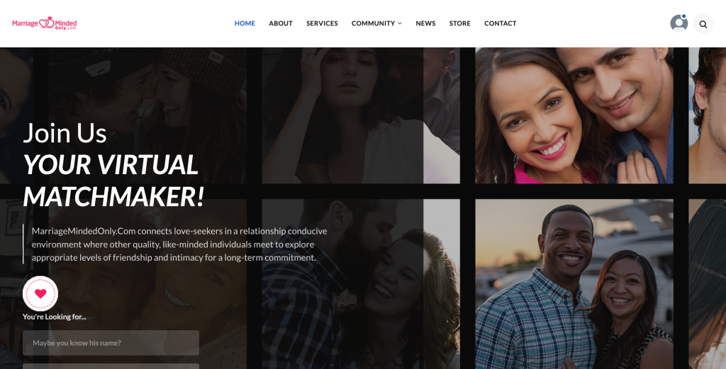 Marriage Minded Only - Membership Site Inspiration