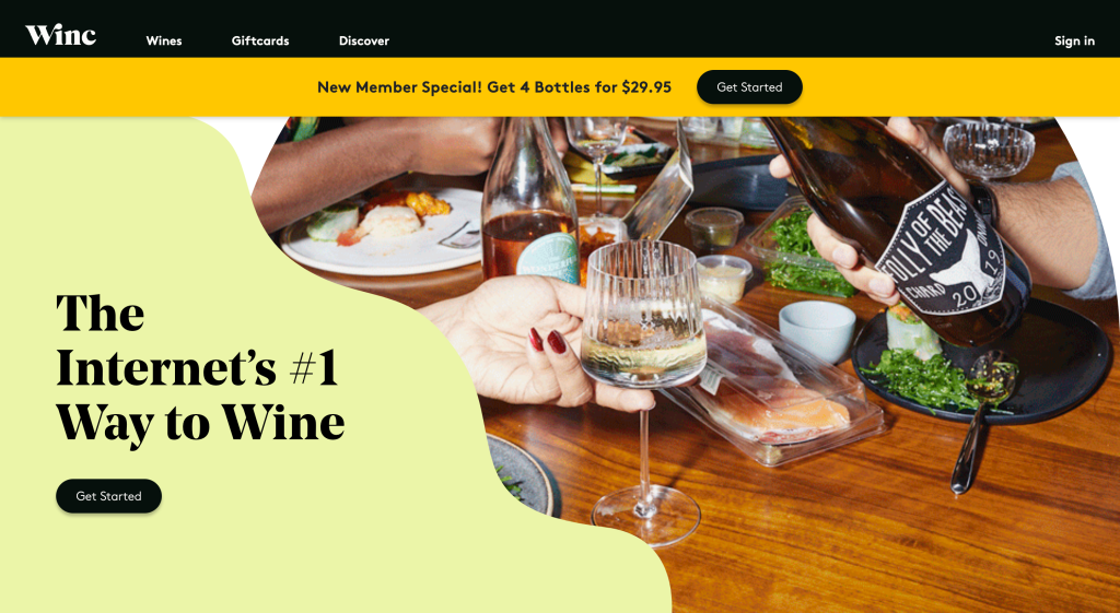 Winc - Membership Site Inspiration