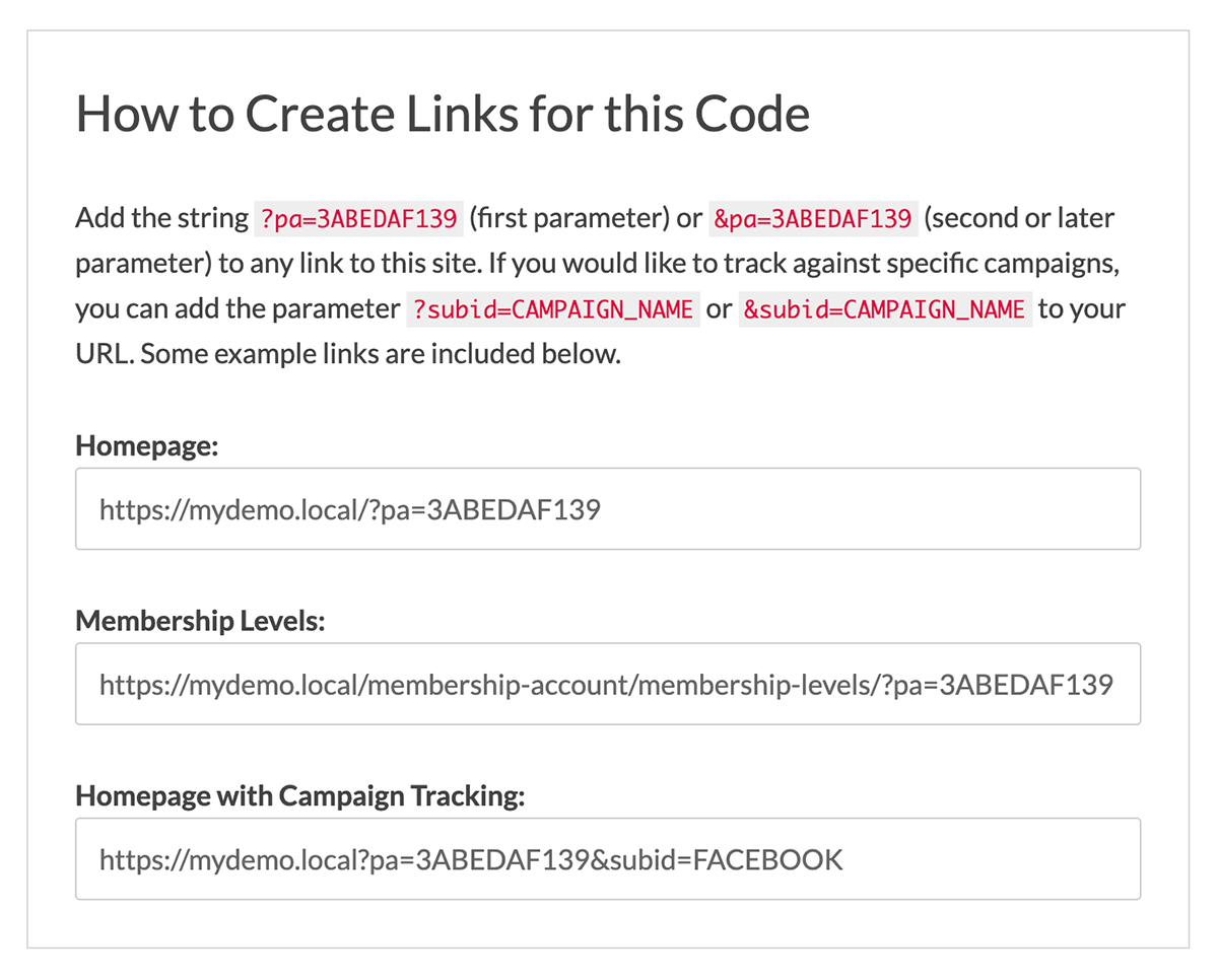 Lightweight Membership Site Affiliate Tracking Add On