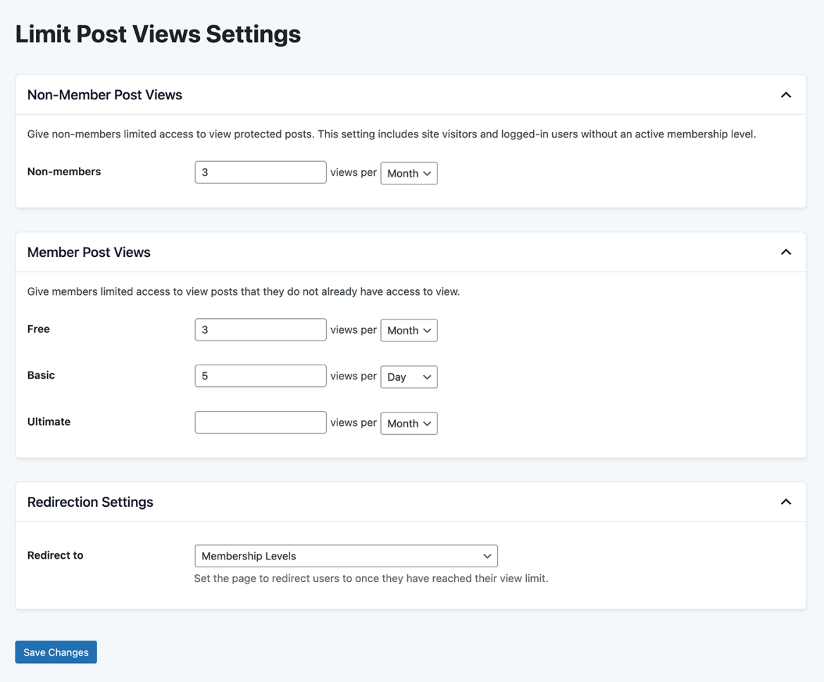 Limit Post Views Add On for Metered Access to Paywall Content