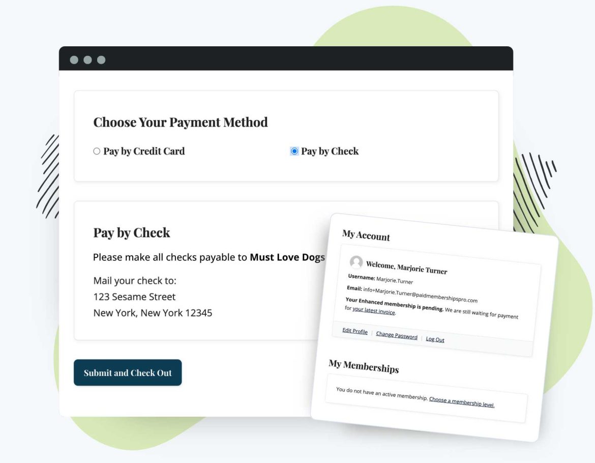 Pay By Check: Manual Payment Gateway Add On for PMPro