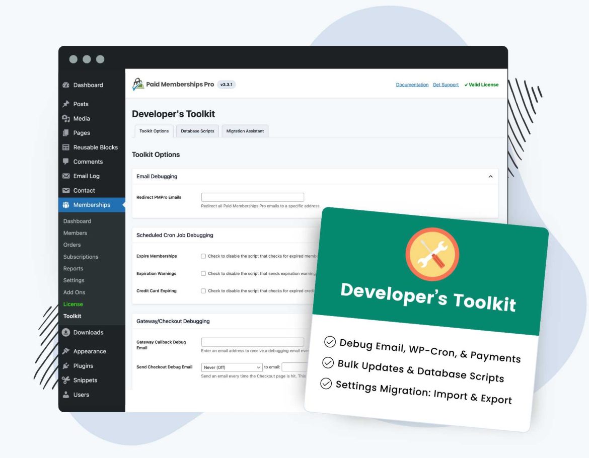 Developer's Toolkit: Development Tools for Paid Memberships Pro