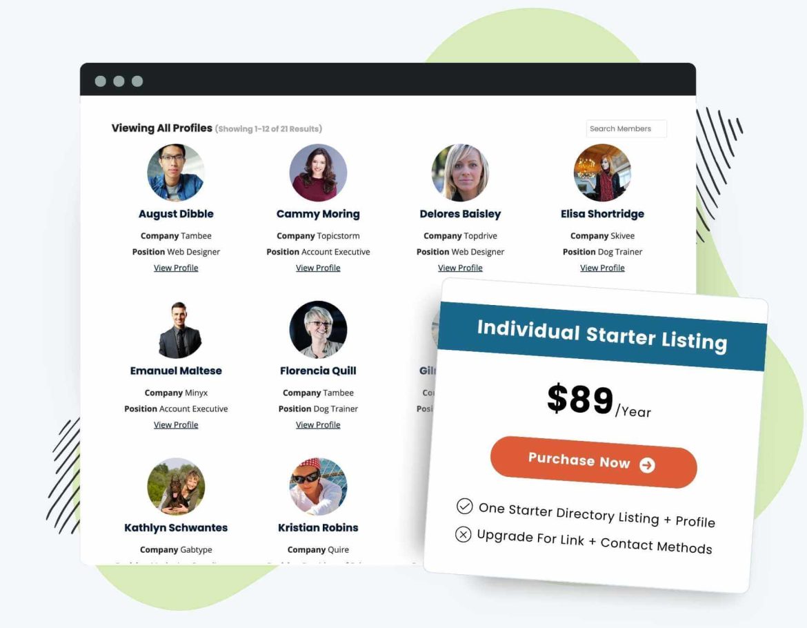 Member Directory and Public Profiles for WordPress