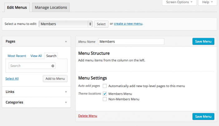 How to Create a Conditional Main Menu for Members in WordPress