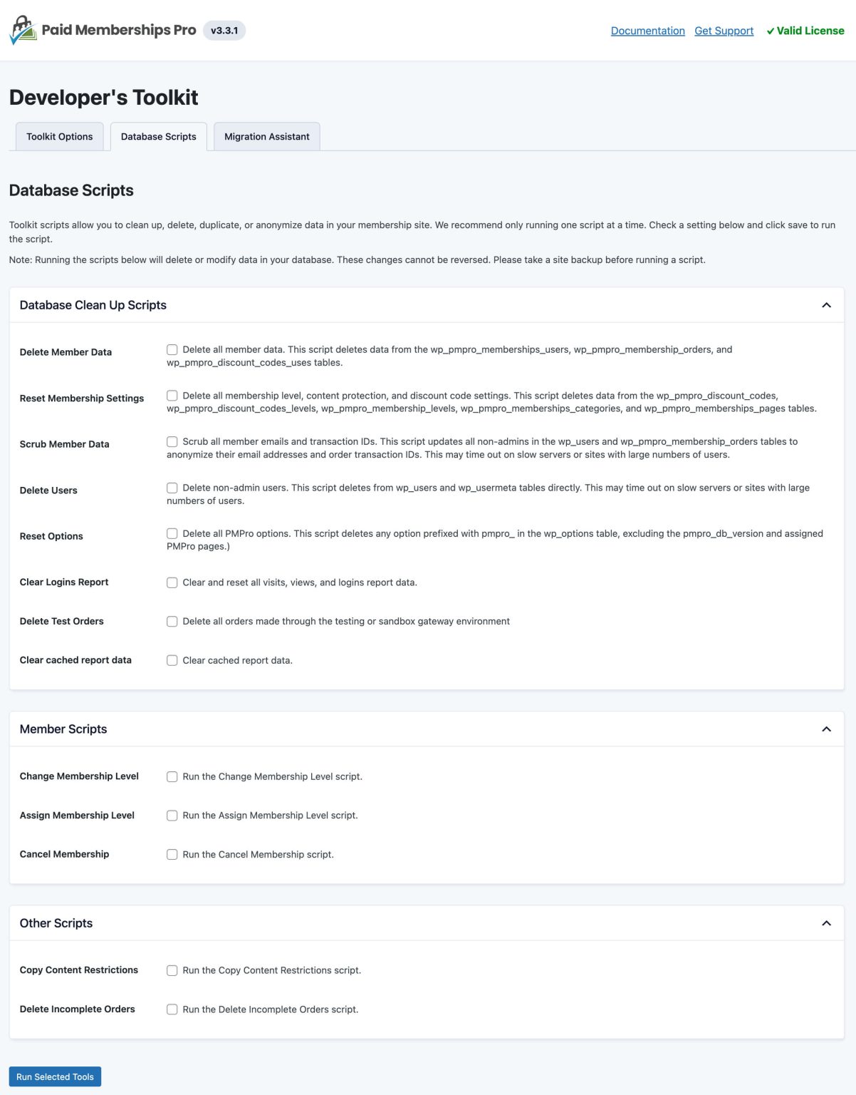 Developer's Toolkit: Development Tools for Paid Memberships Pro