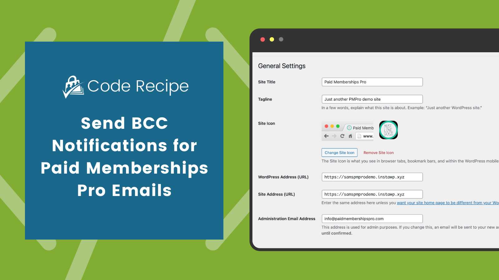 Send BCC Notifications for Paid Memberships Pro Emails