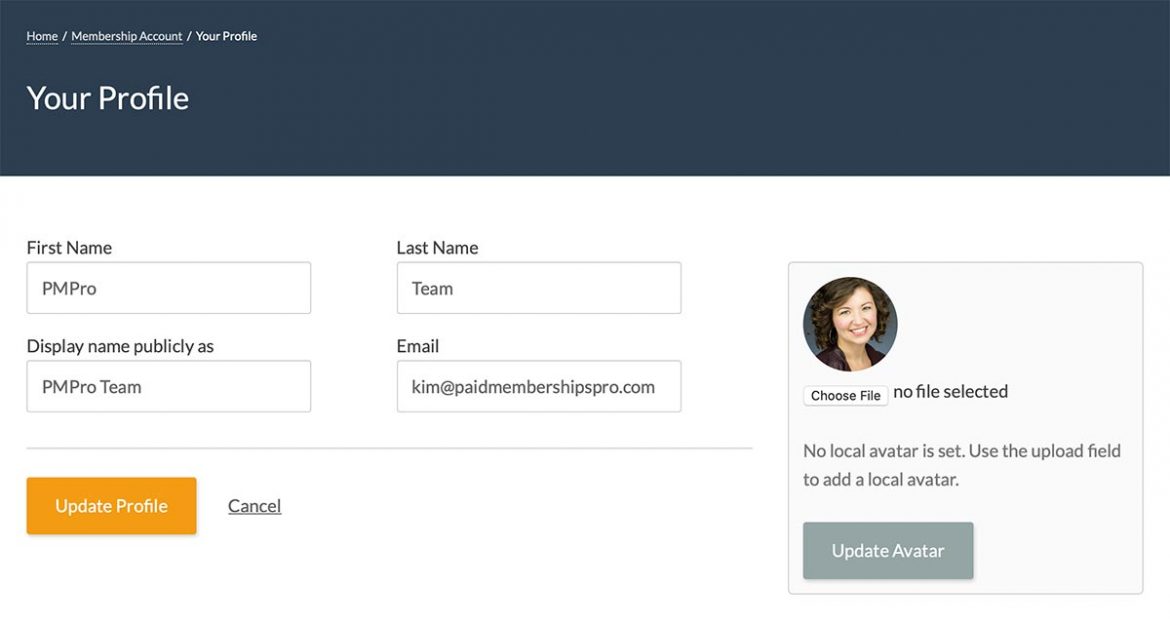 Managing the WordPress User Avatar in Your Membership Site
