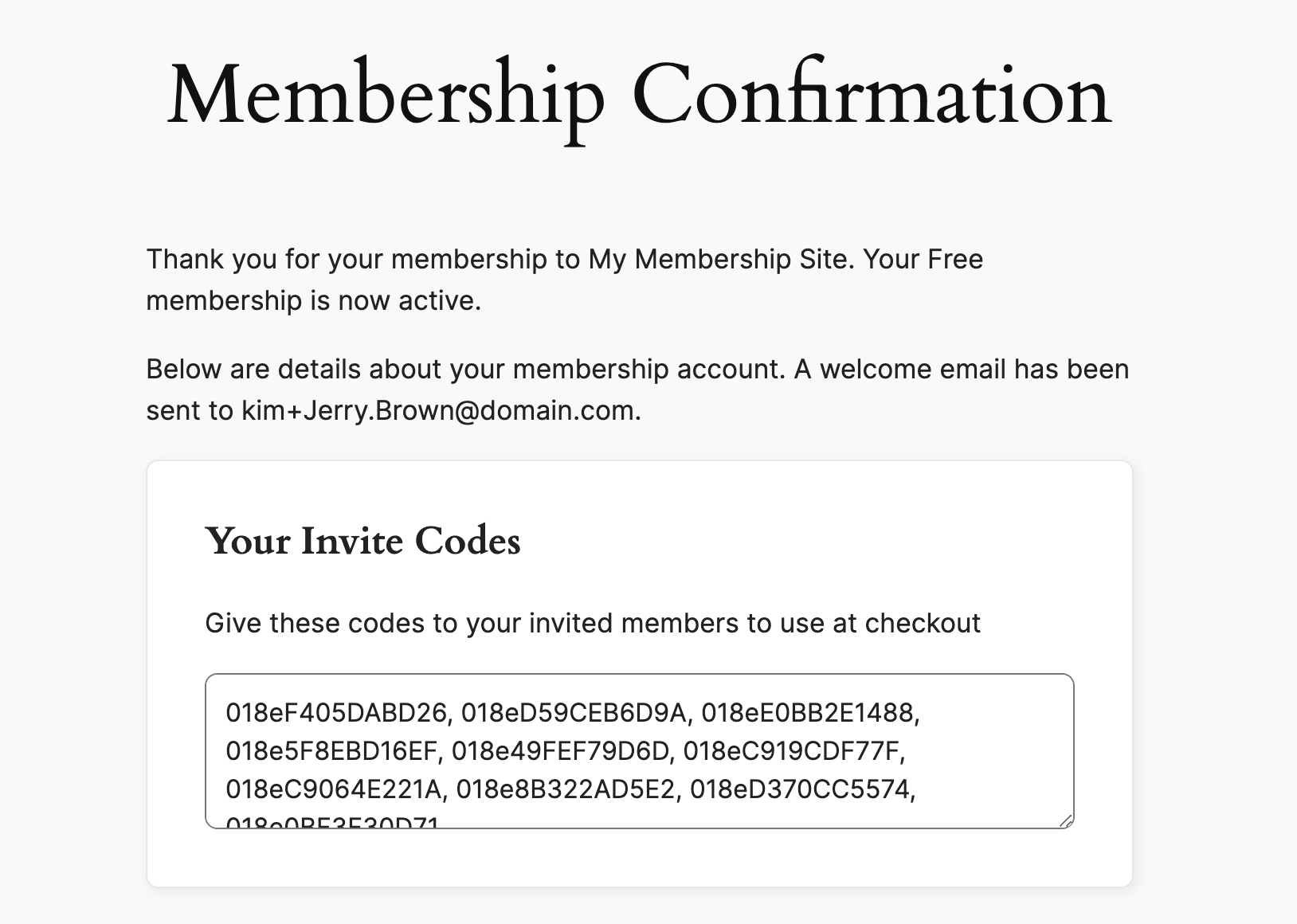 Invite Only Membership to Protect Signups for Free or Paid Levels
