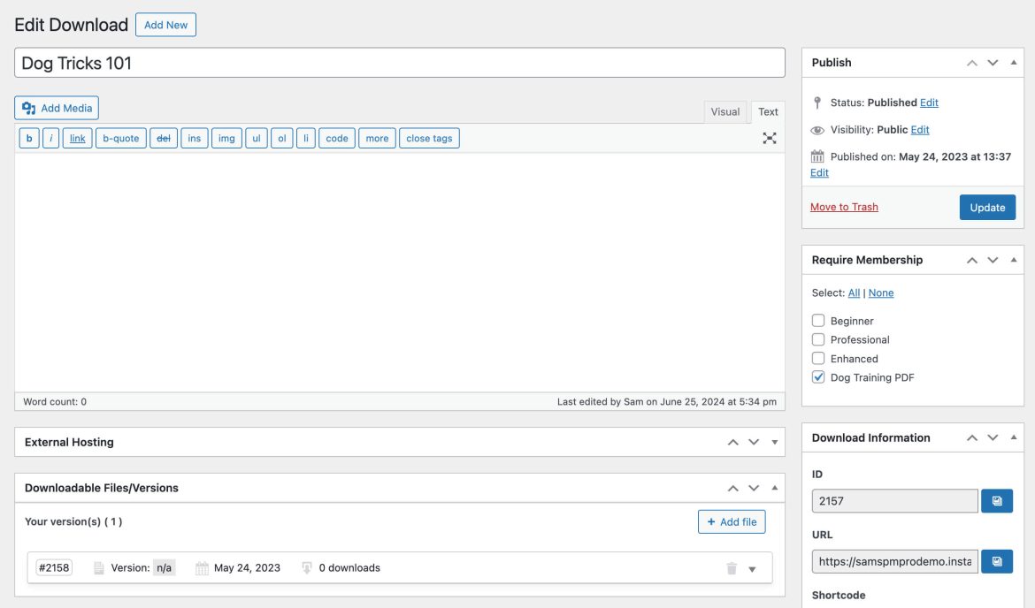 Protect Downloads for Members Only: Download Monitor & PMPro