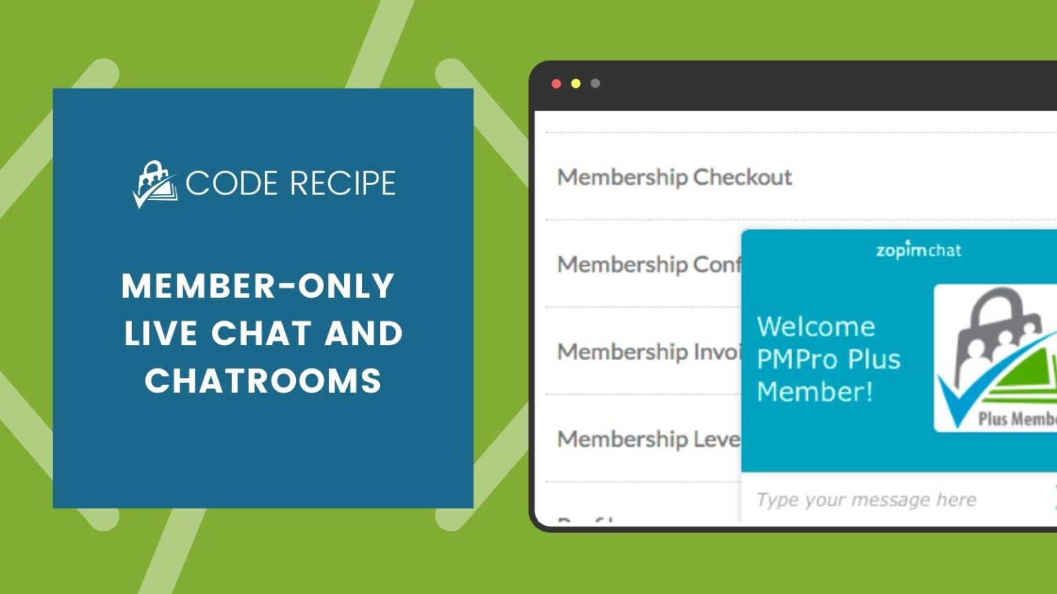 Member Only Live Chat Add On for your Paid Membership Pro Website