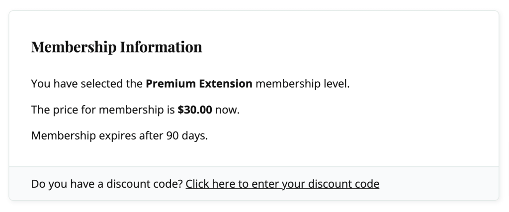 Allow Expiring Memberships to Extend with Renewal or Level Change