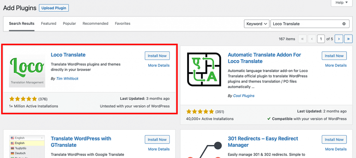 Translating Text Using Loco Translate