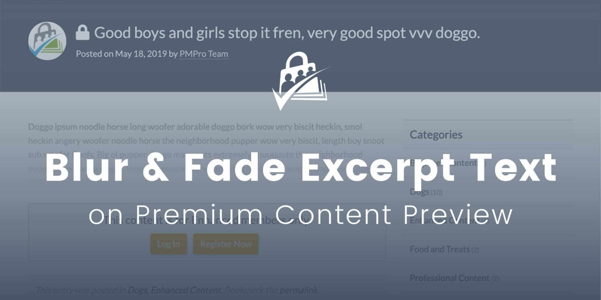 Fade Out Text When Previewing Premium Content