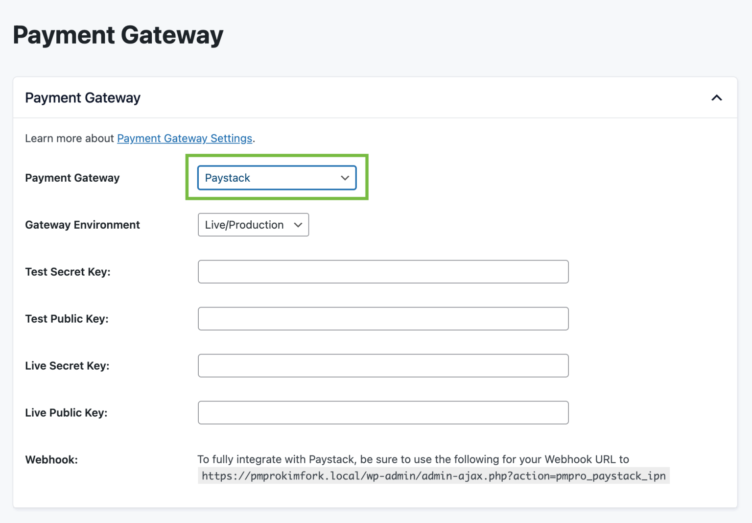 Paystack Gateway Add On Plugin