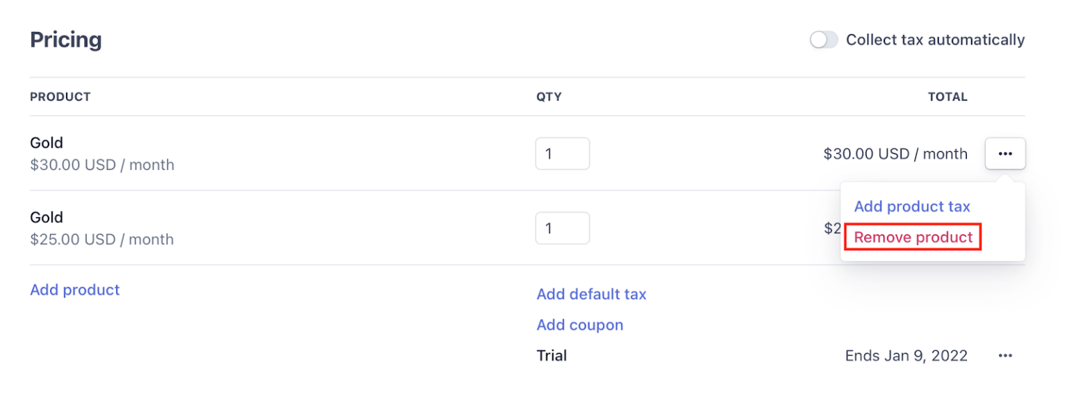 Modifying Payment Subscriptions in Stripe