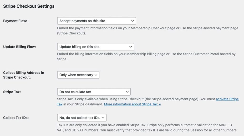 Stripe Checkout With Paid Memberships Pro