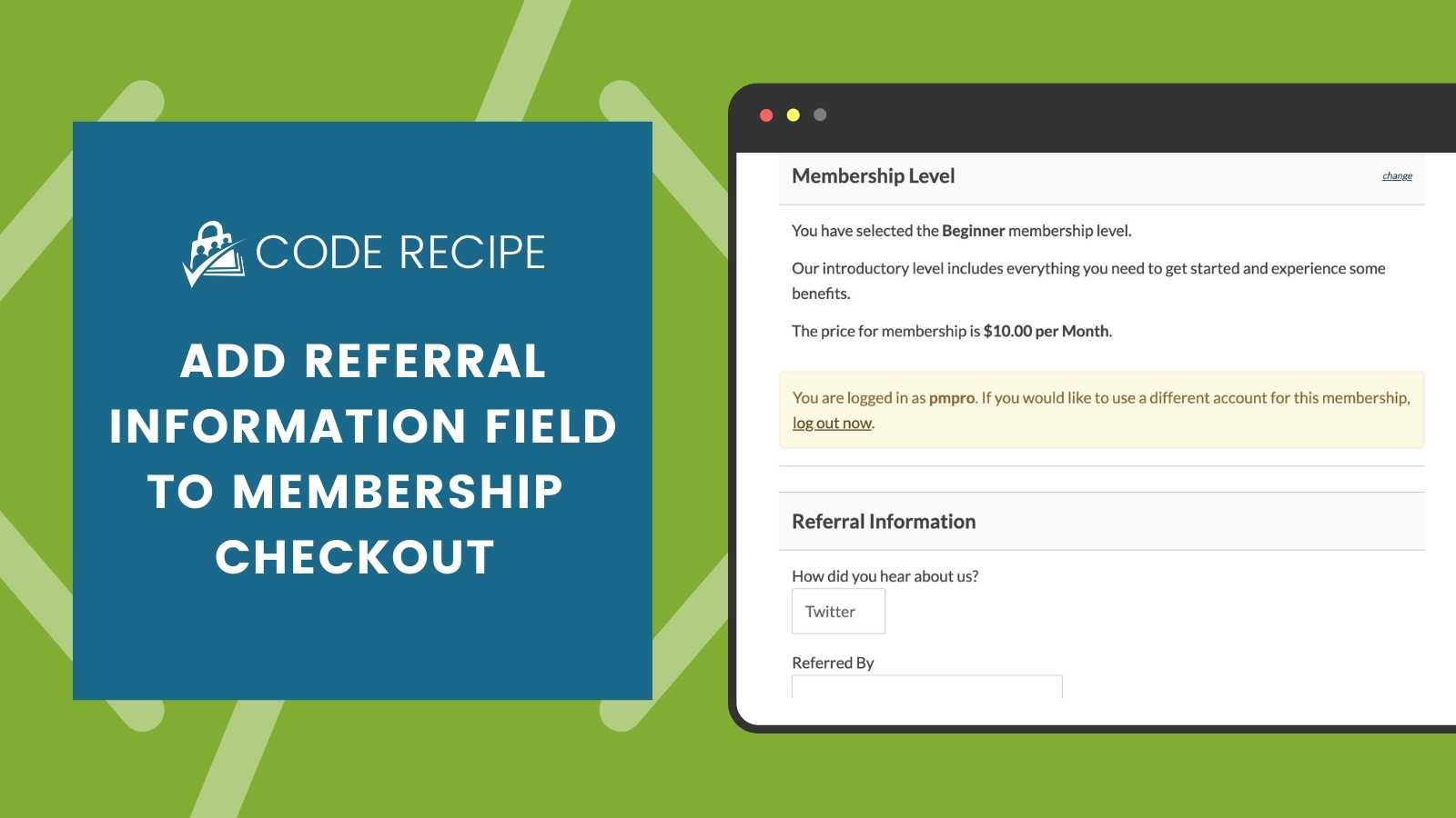 How to Add a Custom Referral Field to Your Membership Site