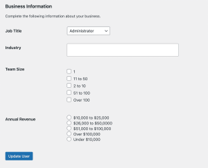 How to Store User Profile Fields in a Custom User Taxonomy