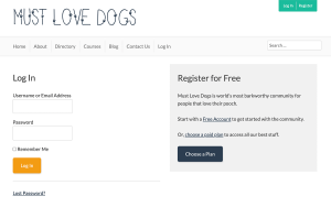 Design a Login and Registration Page for Your Membership Site
