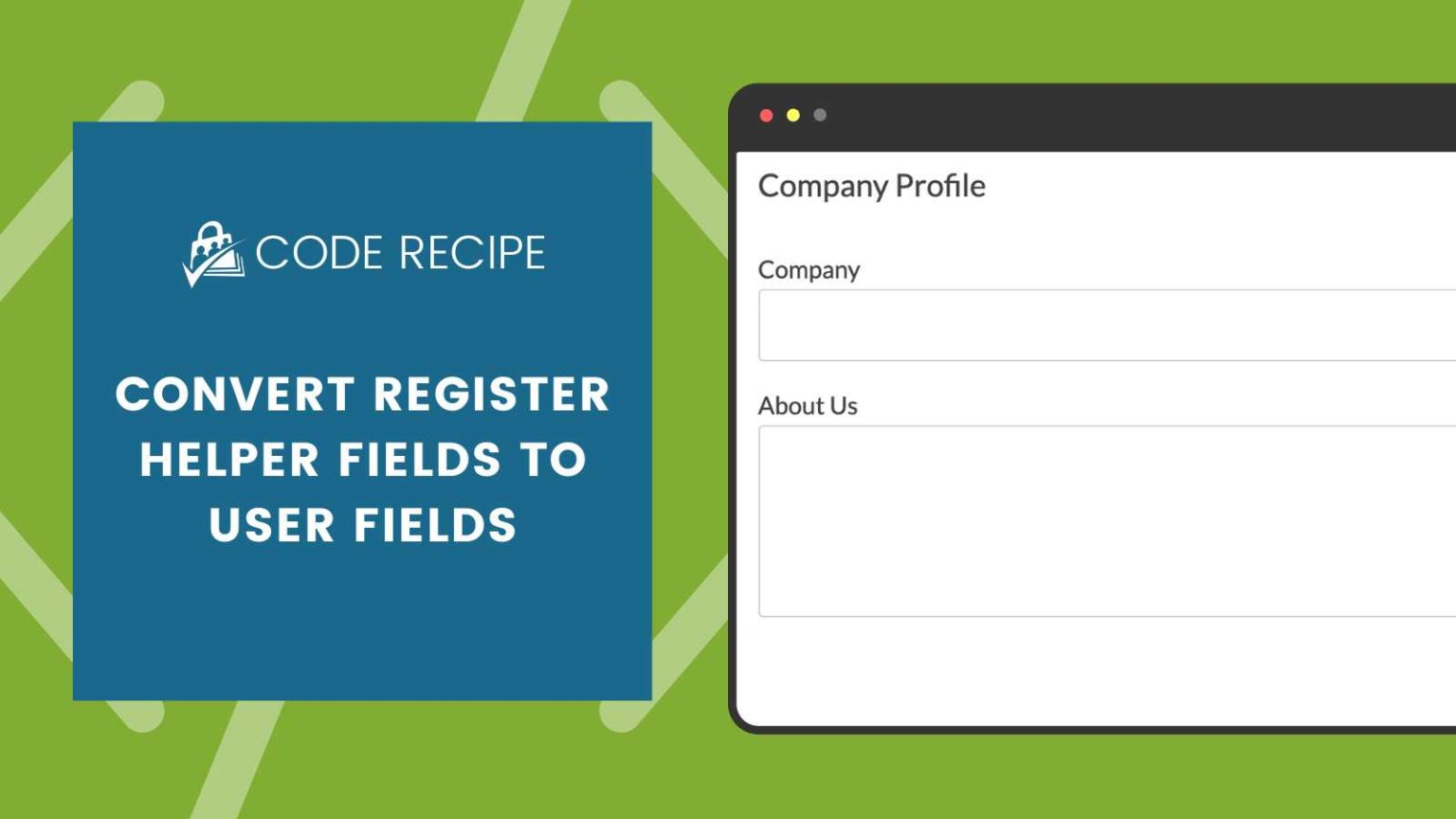 How to Convert Register Helper Fields to User Fields