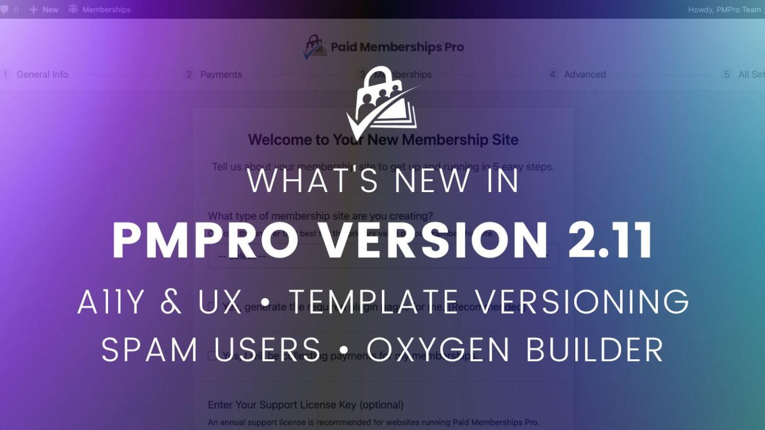 PMPro v2.11: a11y and UX Updates, & More