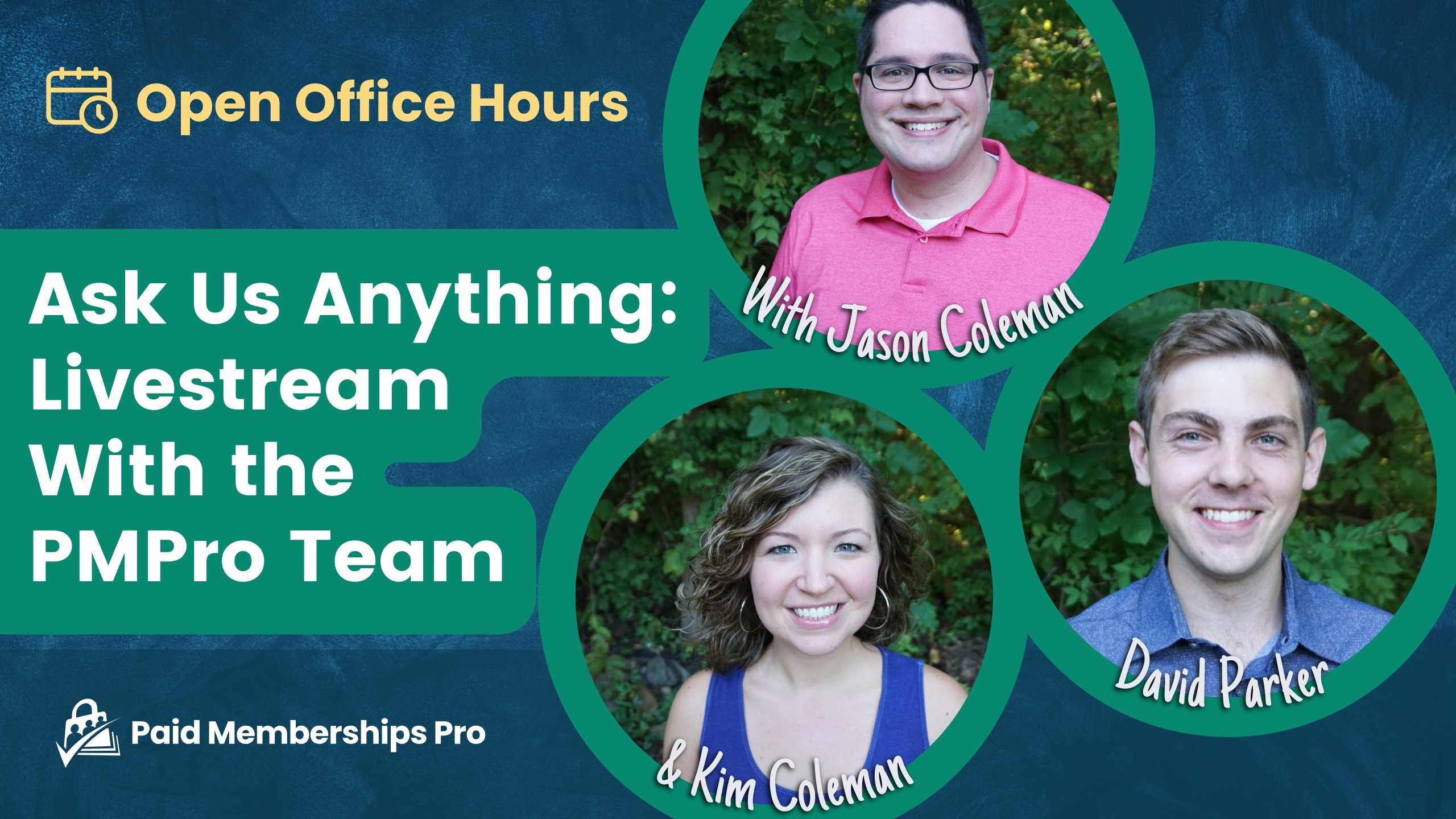 Ask Us Anything: YouTube Live Stream with the PMPro Team