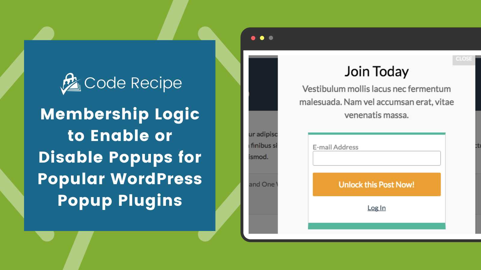 Membership Logic to Enable or Disable Popups for WordPress