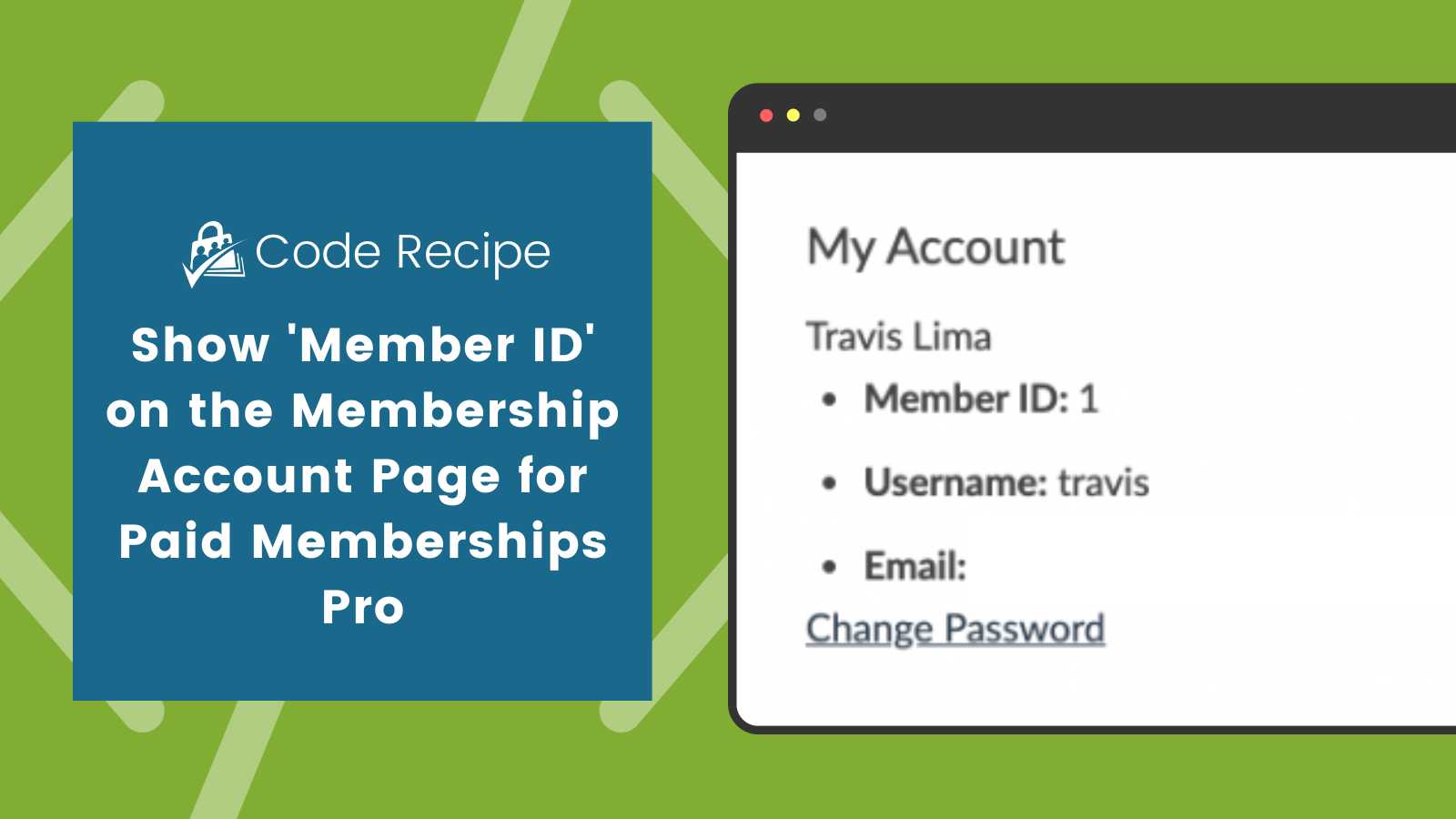 Show User ID on Membership Account Page for PMPro