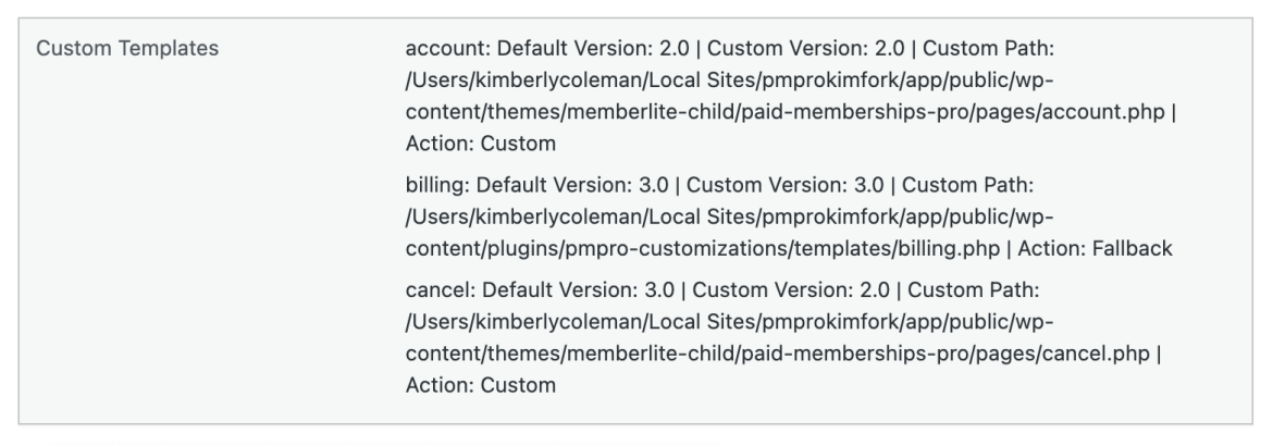 Template Versions and Outdated Templates