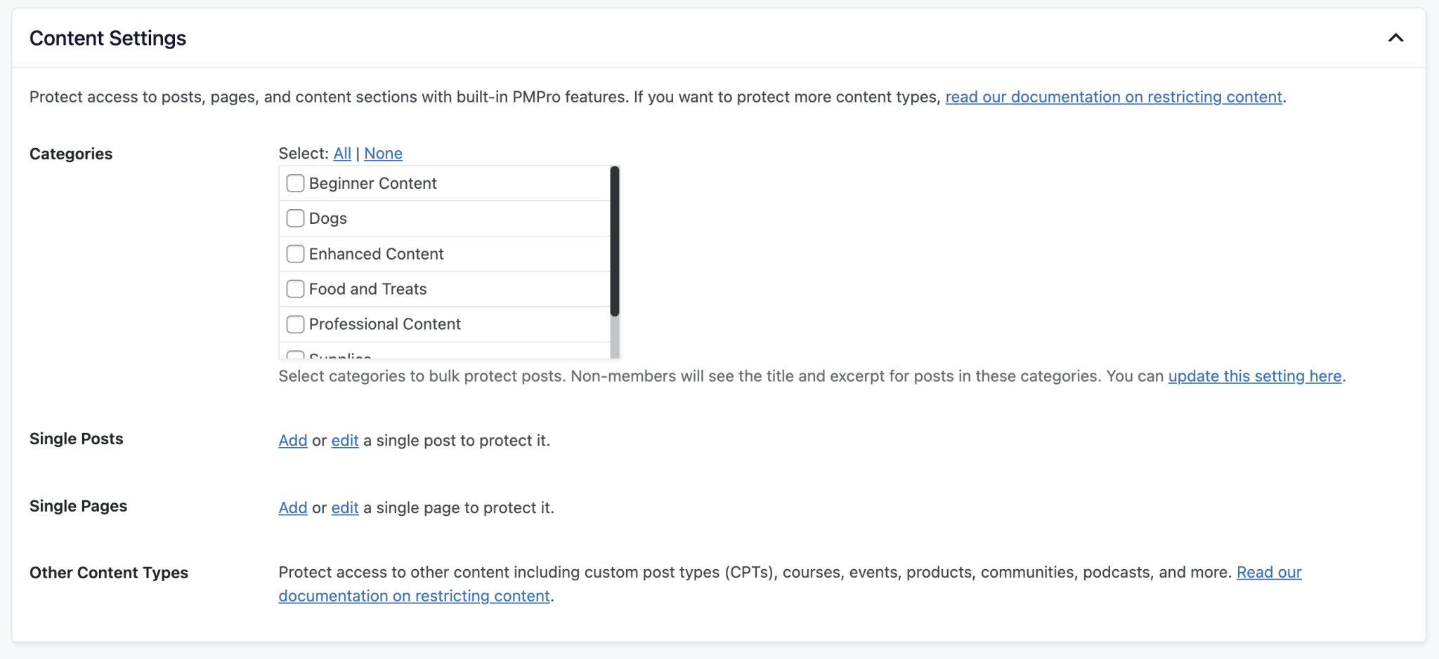 Membership Level Setup with PMPro