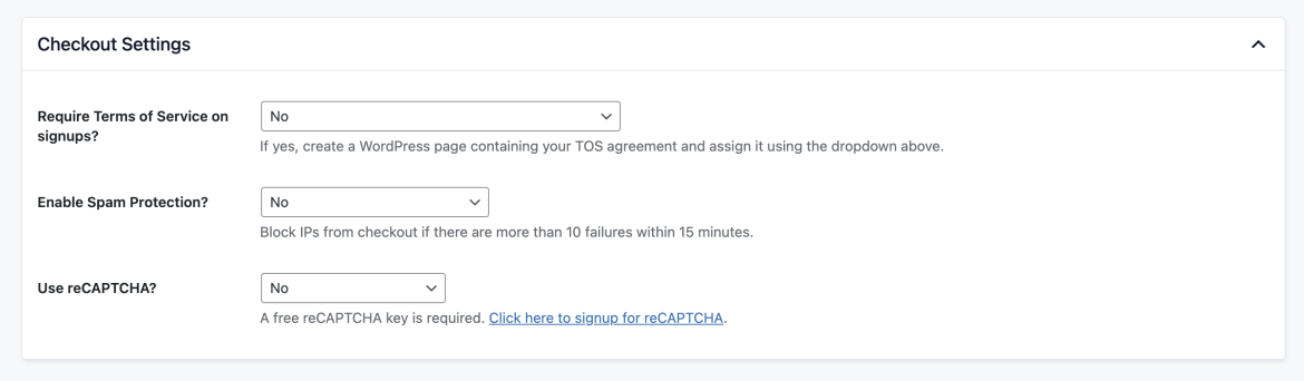 Advanced Settings with PMPro Documentation