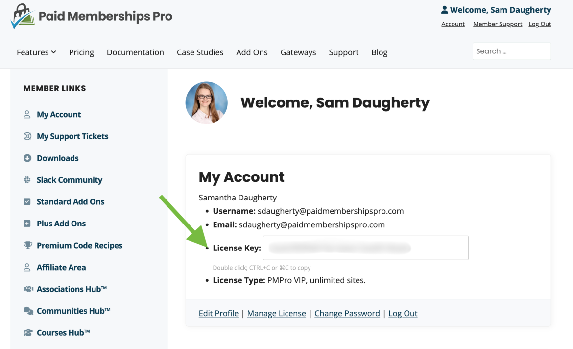 Paid Memberships Pro License Page