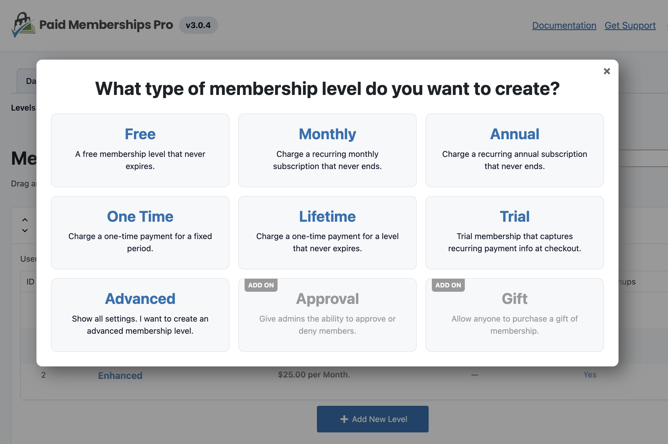 Membership Level Setup with PMPro