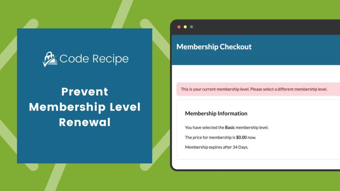 Code Recipe Posts for Extending Your Membership Site