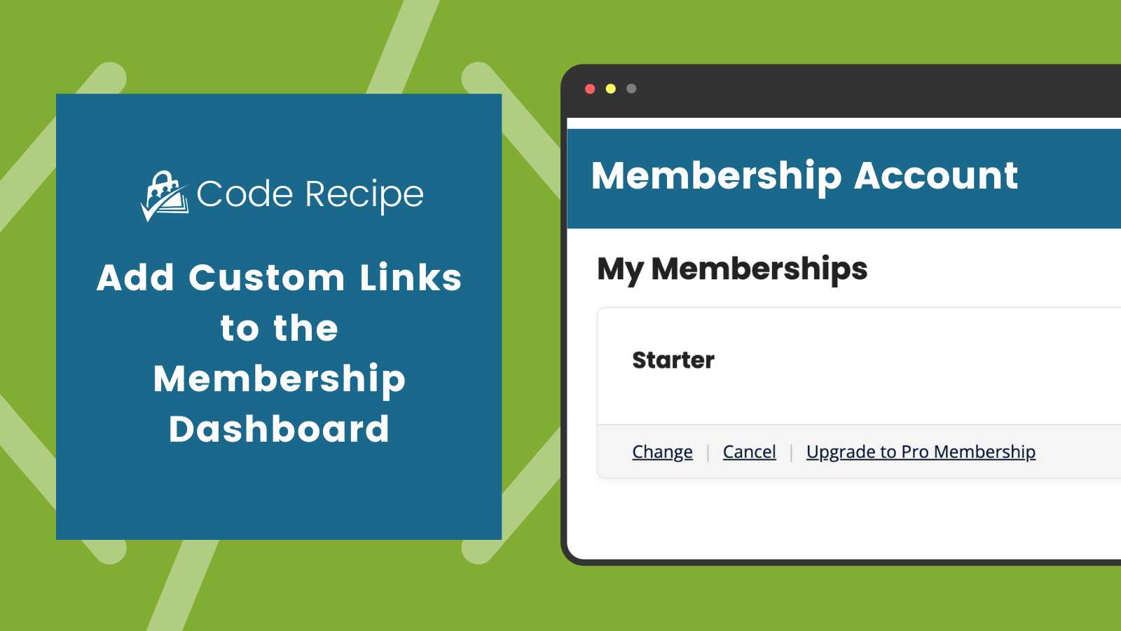 Add Custom Action Links to the PMPro Membership Account Page