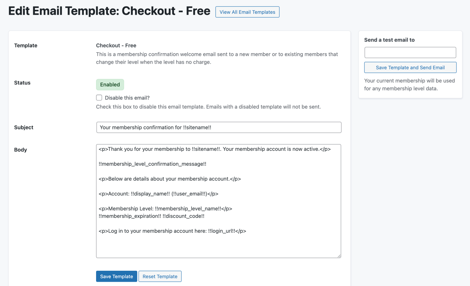 Screenshots of Plugin Admin Pages, Settings, and Reports