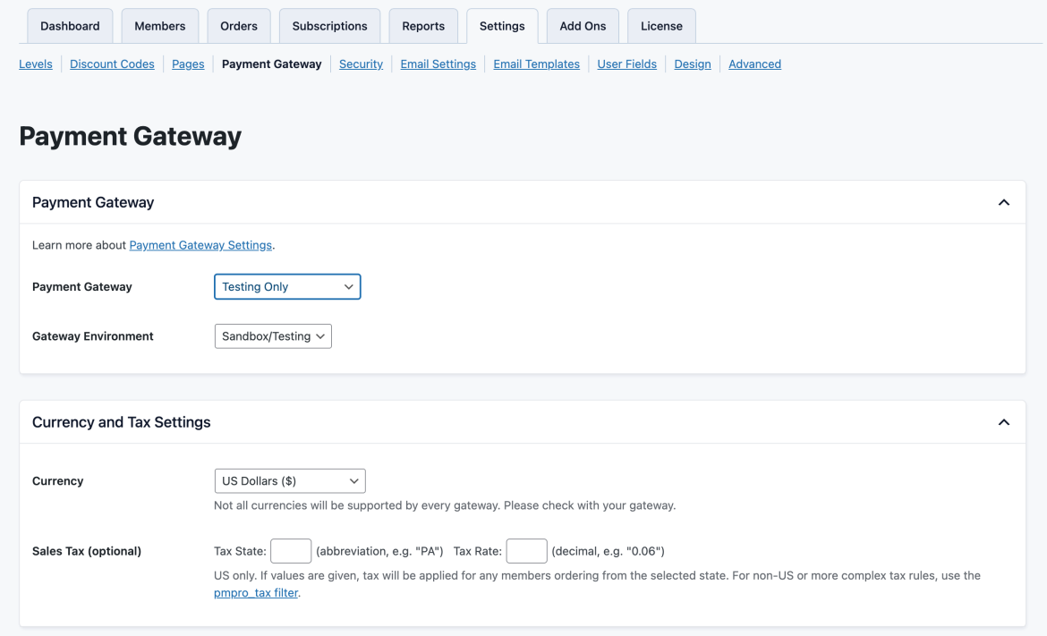 Screenshots of Plugin Admin Pages, Settings, and Reports