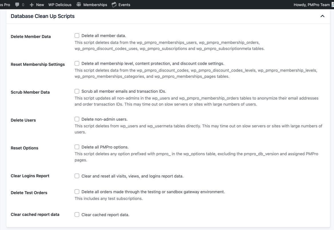 Developer's Toolkit Add On Database Scripts